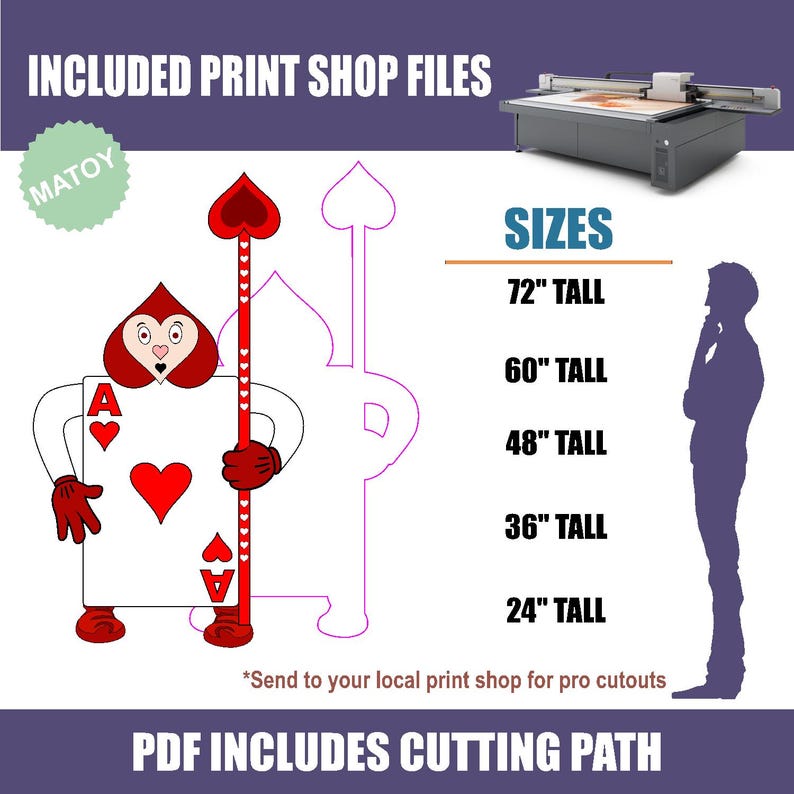 Alice in Wonderland Guard Cards | Life-size Printable Lawn Decorations ...