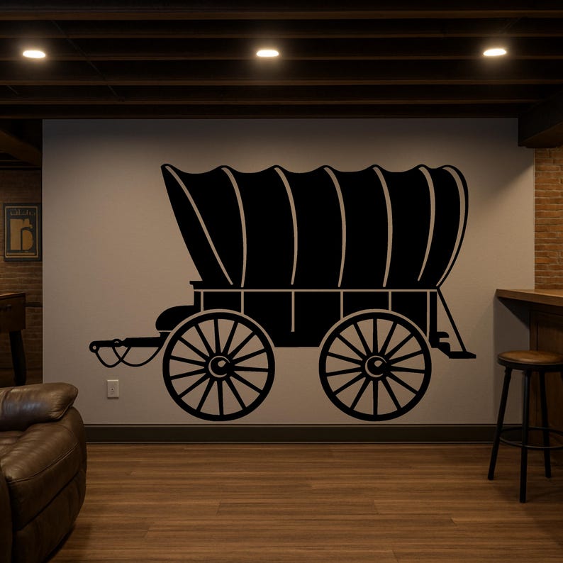Chuck Wagon Silhouette Template | Farm & Equestrian Wall Decor | Life ...