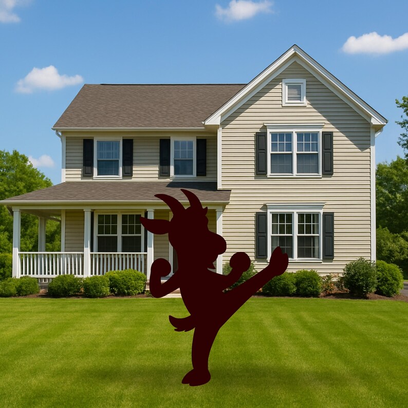 Karate Goat Farm Party and Wall Decor | Printable Life-size Silhouette ...
