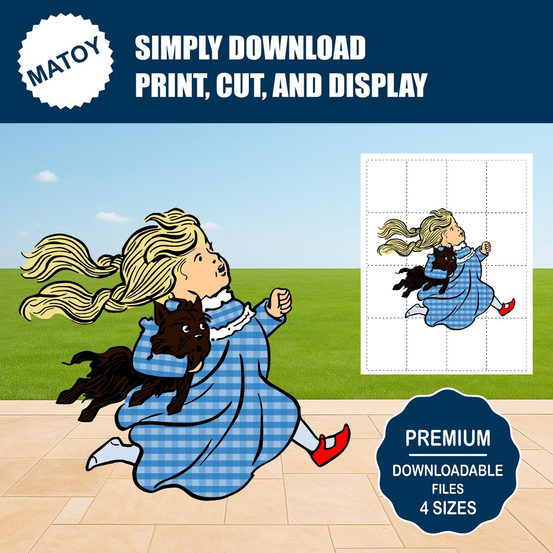 The Wizard of Oz | Dorothy Gale and Toto Yard Pattern | Full-color ...