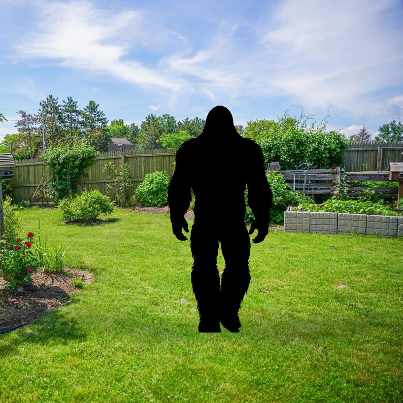 Bigfoot Silhouette Printable | Life-size Sasquatch Cutout (digital ...