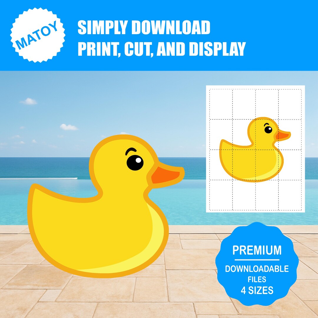 Rubber Ducky Wall & Yard Art Pattern | Full-color Printable Files ...