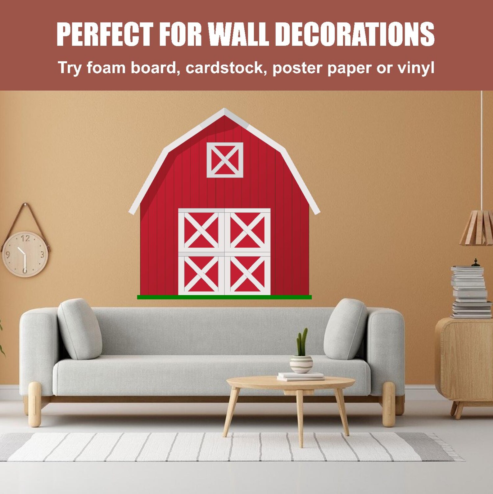 Farm Barn Yard Art Pattern | Full-color Printable and Professional ...