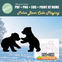 Baby Bear Layered SVG Cut File for Cricut Silhouette - Svg, Png, Dxf ...