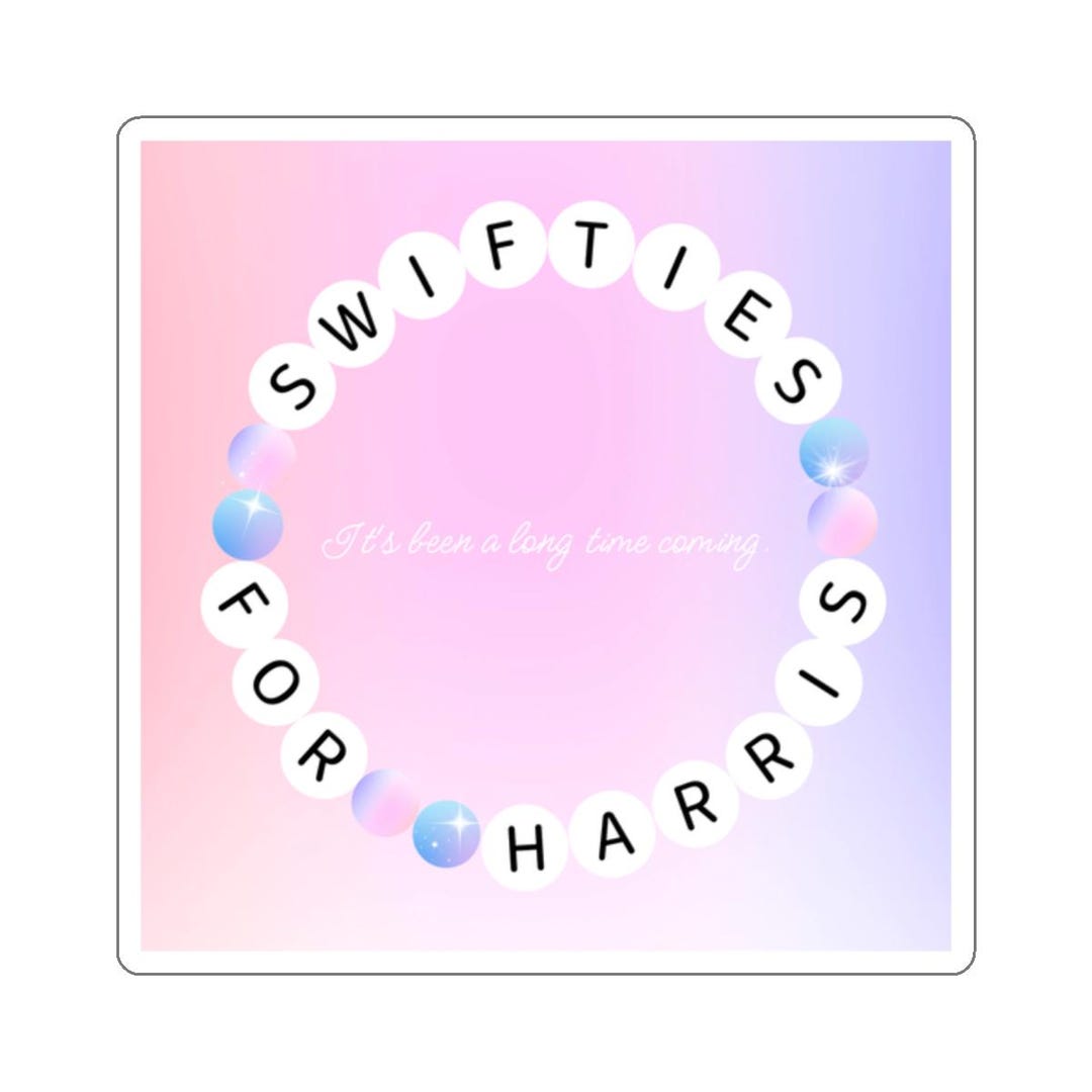 Swifties for Harris Sticker, Kamala Harris Swiftie Sticker, Gift for ...