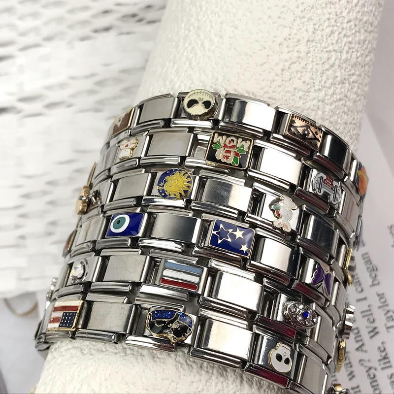 Italian charm bracelet - Etsy México