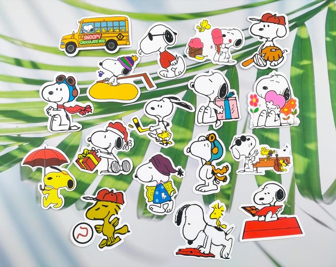 Snoopy Stickers Peanuts Stickers Snoopy Decals Phone Case Stickers - Etsy