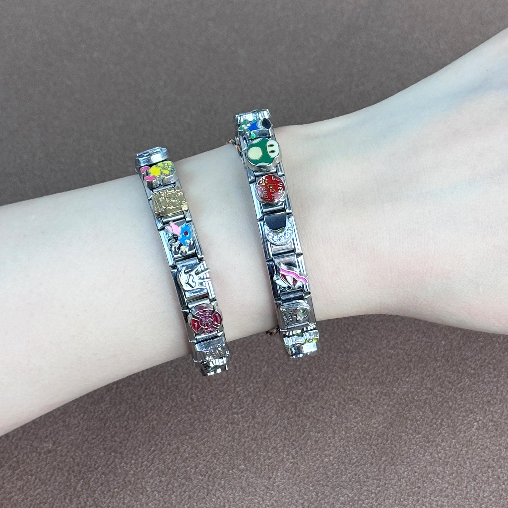 Random Italian Charms - You Can Make a Wish - Silver Charm Bracelets ...