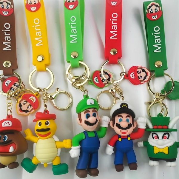 Mario Keychain - Etsy