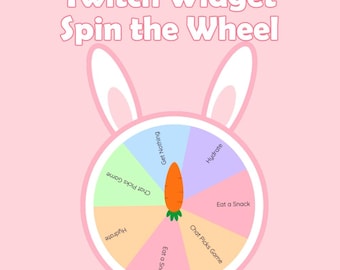 Cat Theme Wheel Spin Widget | Roulette Spin | Customizable Subathon ...