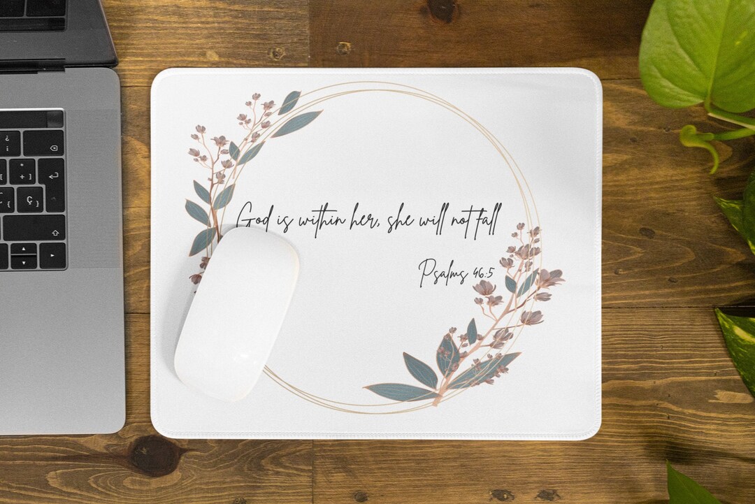 Bible Verse Mouse Pad, Psalms 46:5 Mouse Pad, Jesus Mouse Pad ...