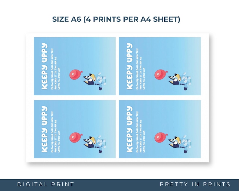 Bluey Keepy Uppy Party Favors | Kids Party | Birthday Party - Etsy