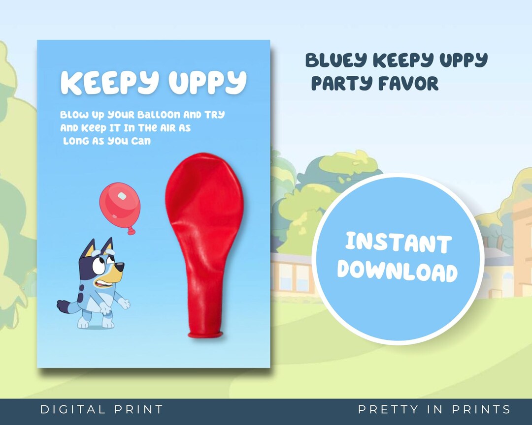 Bluey Keepy Uppy Party Favors | Kids Party | Birthday Party - Etsy ...