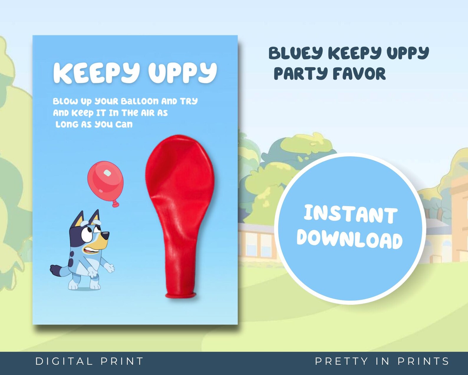 Bluey Keepy Uppy Party Favors | Kids Party | Birthday Party - Etsy
