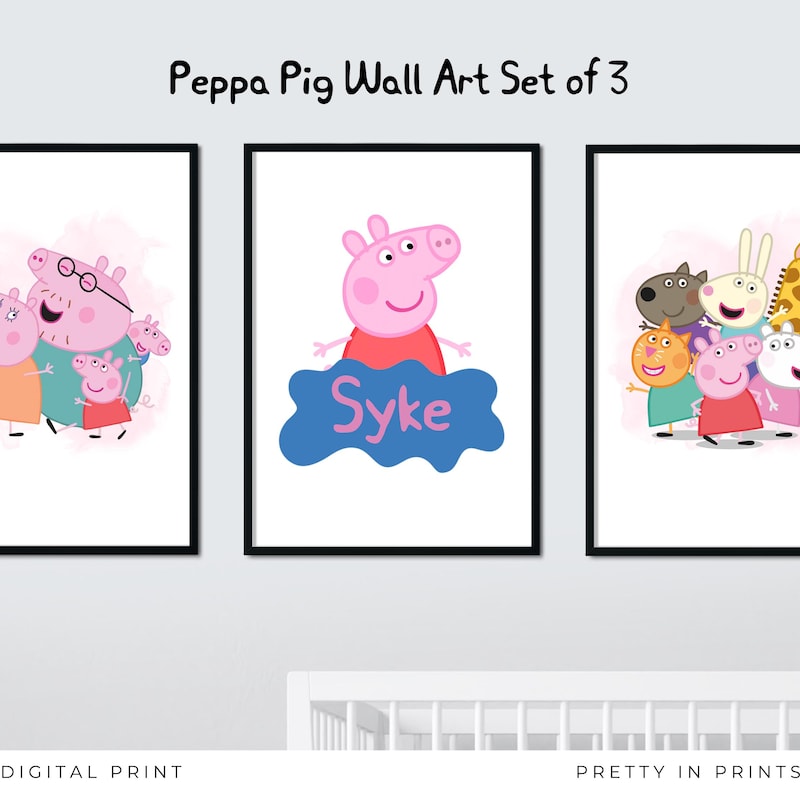 Peppa Pig Poster - Etsy
