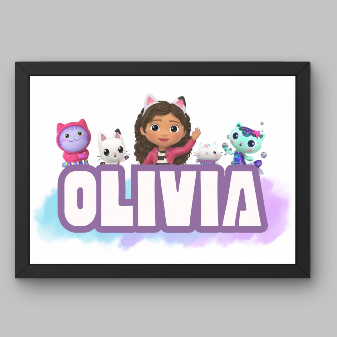 Gabby’s Dollhouse Name Digital Print - Etsy