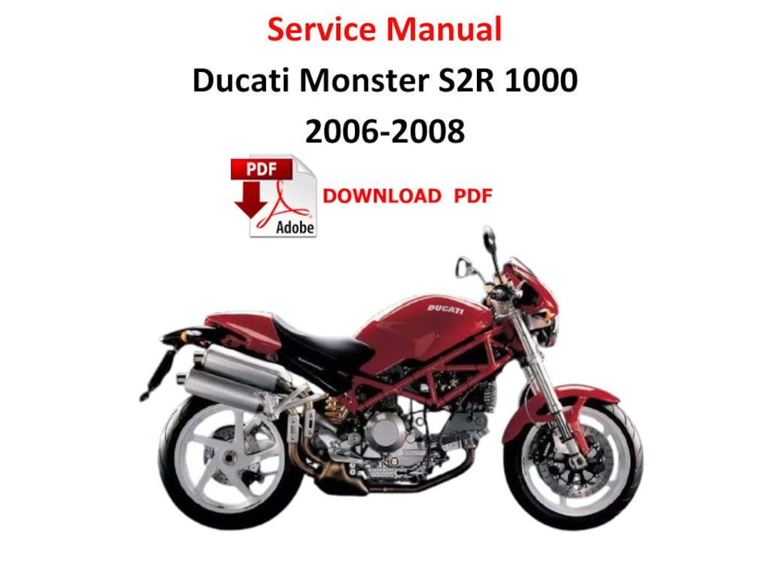 Ducati Monster S2R 1000 2006 - 2008 S2R1000 PDF Service Manual Repair Workshop Pages 540 ...