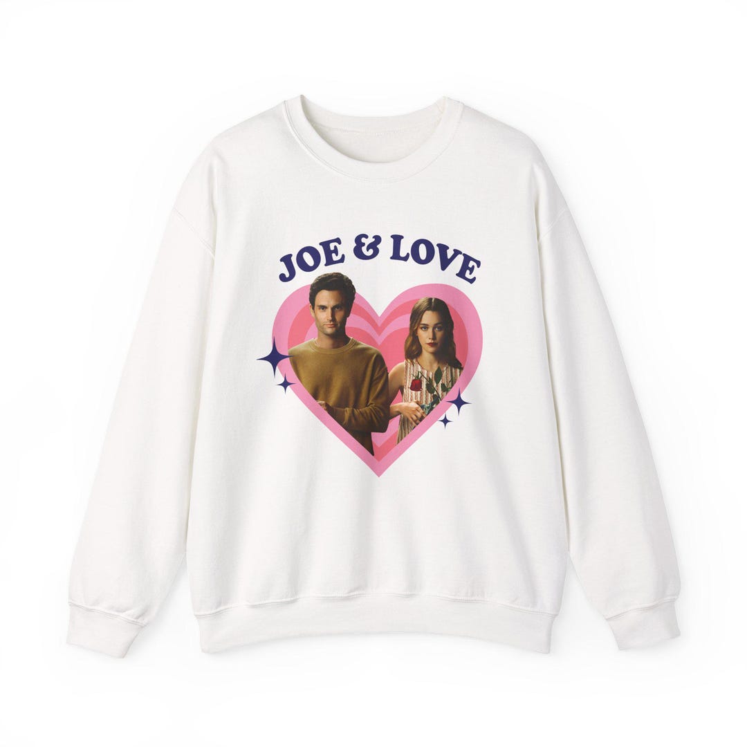 Joe Goldberg and Love Quinn Heart Frame Sweatshirt, Joe and Love Unisex ...