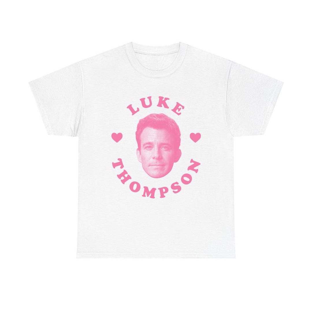 Luke Thompson Pink Lovely Heart Sweatshirt, Funny Luke Thompson ...