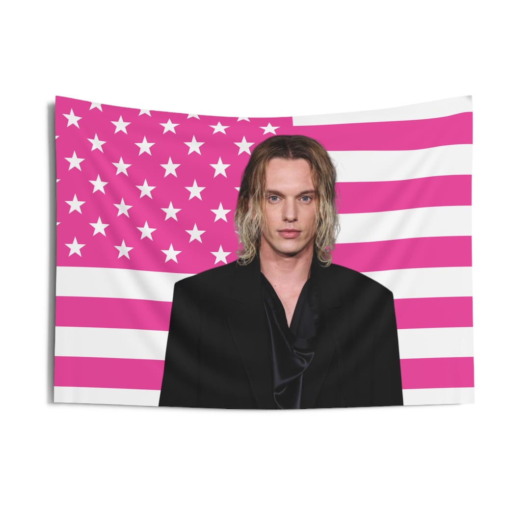 Jamie Campbell Bower Pink Flag Indoor Wall Tapestries - Etsy UK