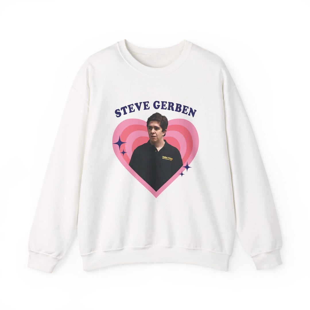 Steve Gerben Heart Frame Design Sweatshirt, Steve Gerben, Steve Gerben ...