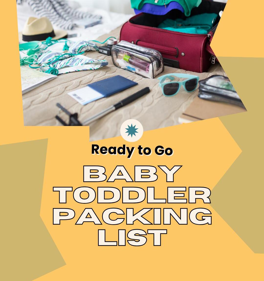 Baby Toddler Packing List- Download - Etsy