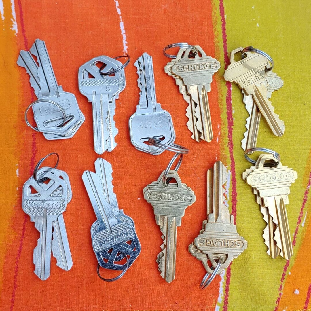 House Keys Craft Repurpose Project 10 Pair / 20 Keys Costume - Etsy