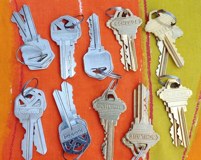 House Keys Craft Ornament Collage Repurpose Project New Home Gift 10 ...
