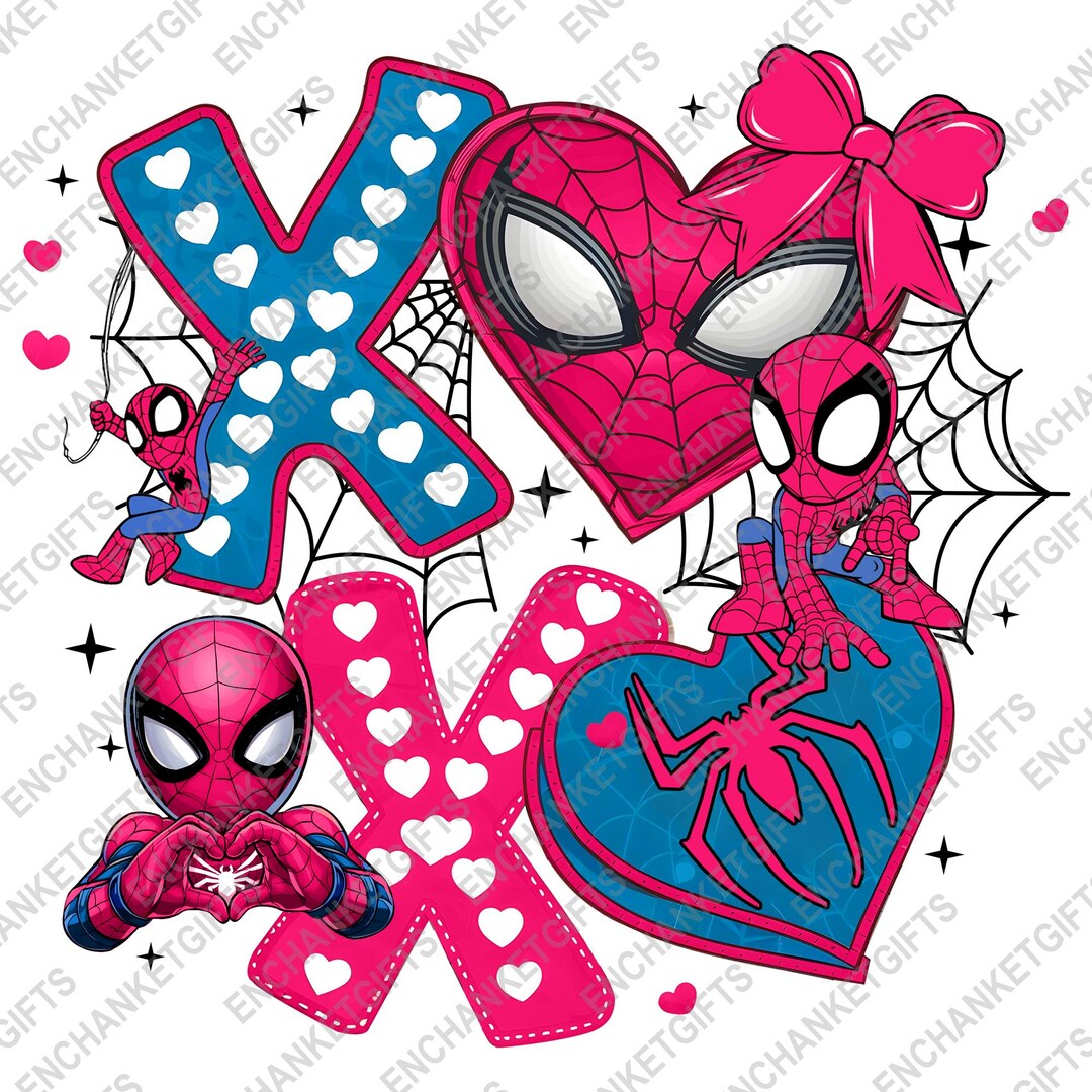 Happy Valentine XOXO, Cartoon Superhero Png, Valentine Heart Png ...