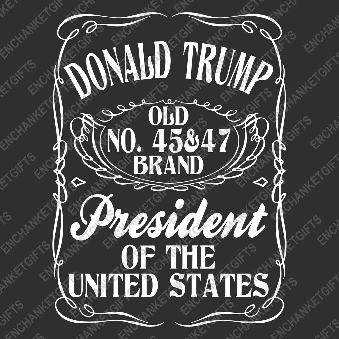 Trump 2024 SVG PNG, Trump Whiskey Label Svg, Trump for President 2024 ...