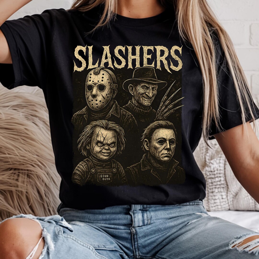 Slashers Png, Horror Characters Png, Horror Movie Png, Retro Halloween ...