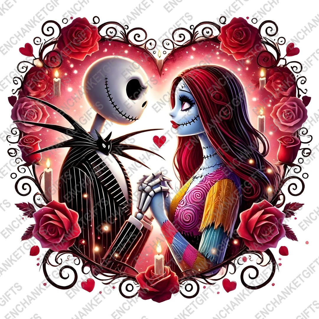 Nightmare Valentine Couple Png, Halloween Nightmare Friends Png ...
