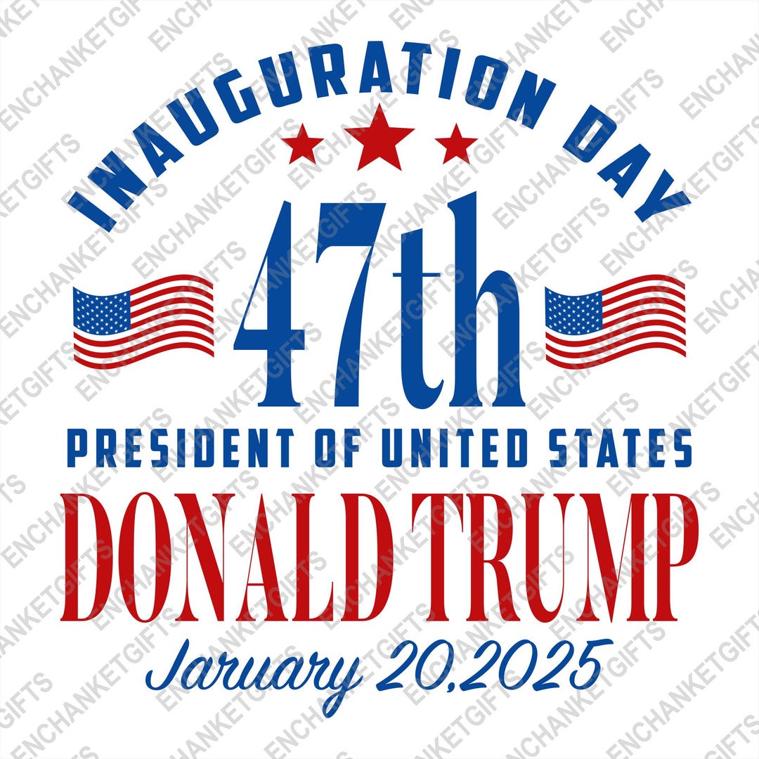 Donald Trump Inauguration Day 2025 Svg Png, Trump Vance 2025 ...