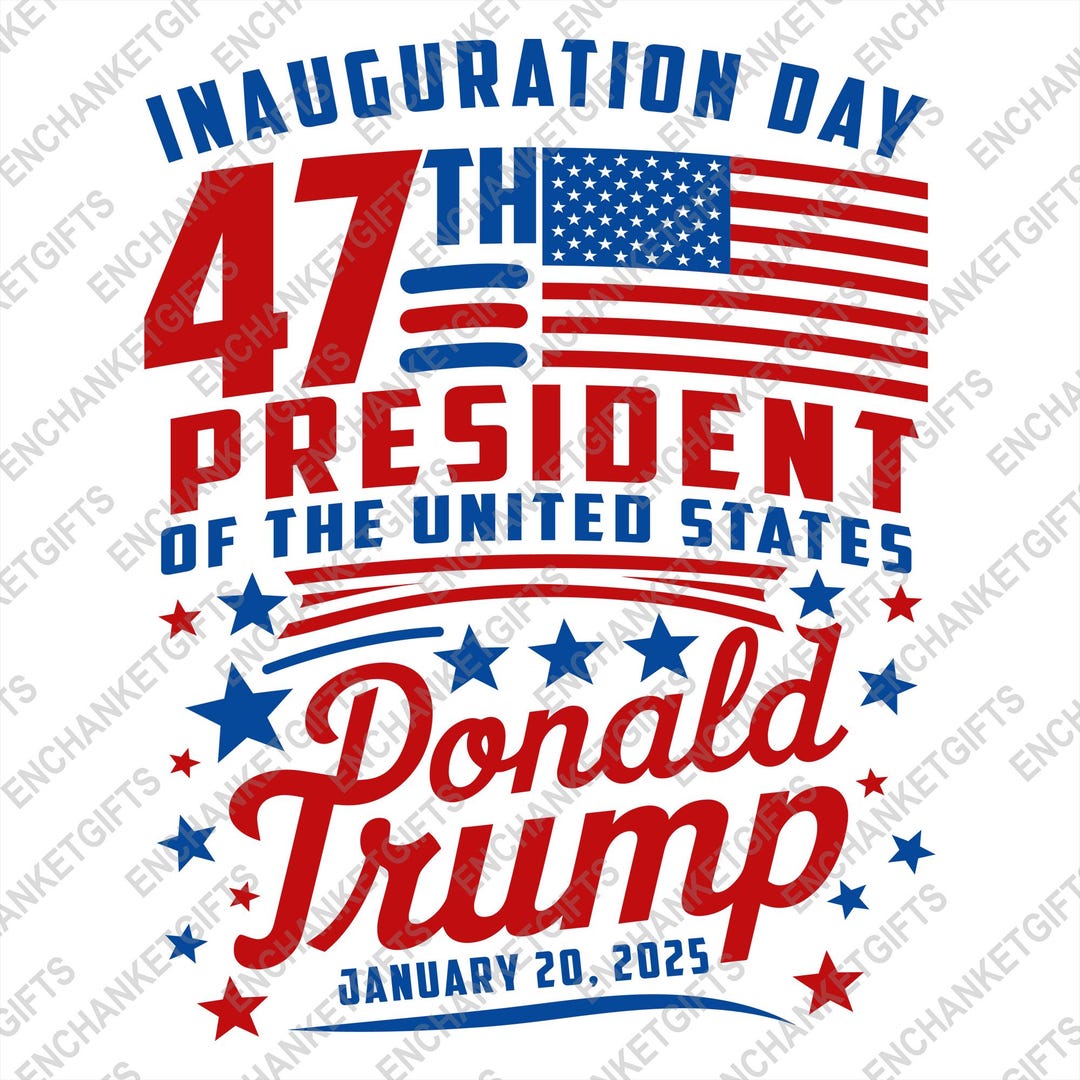 Donald Trump Inauguration Day 2025 Svg Png, Trump Vance 2025 ...