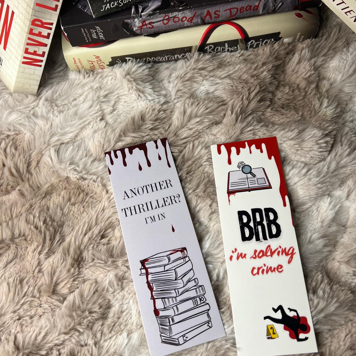 Thriller Bookmarks/mystery Bookmarks - Etsy