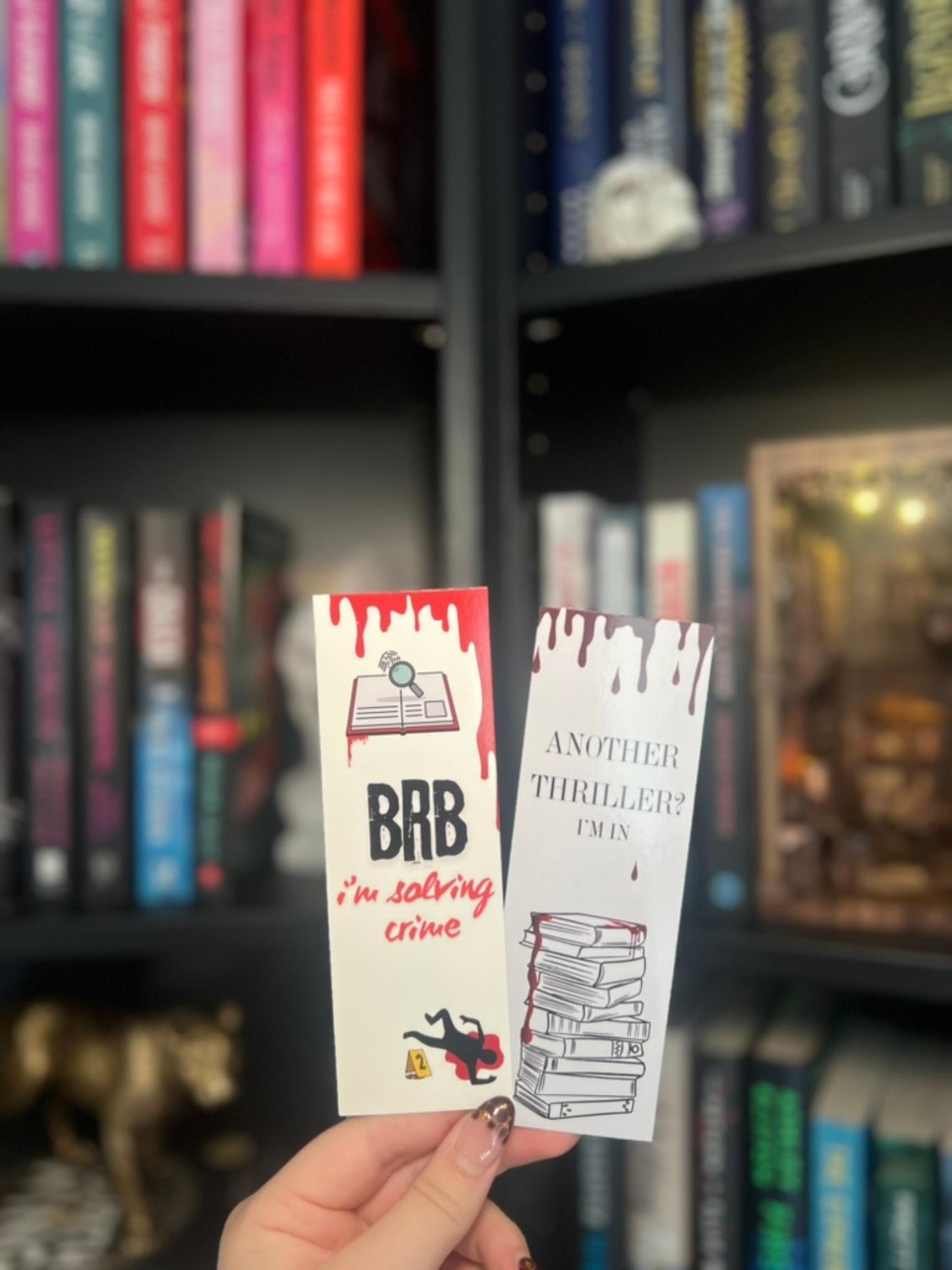 Thriller Bookmarks/mystery Bookmarks - Etsy