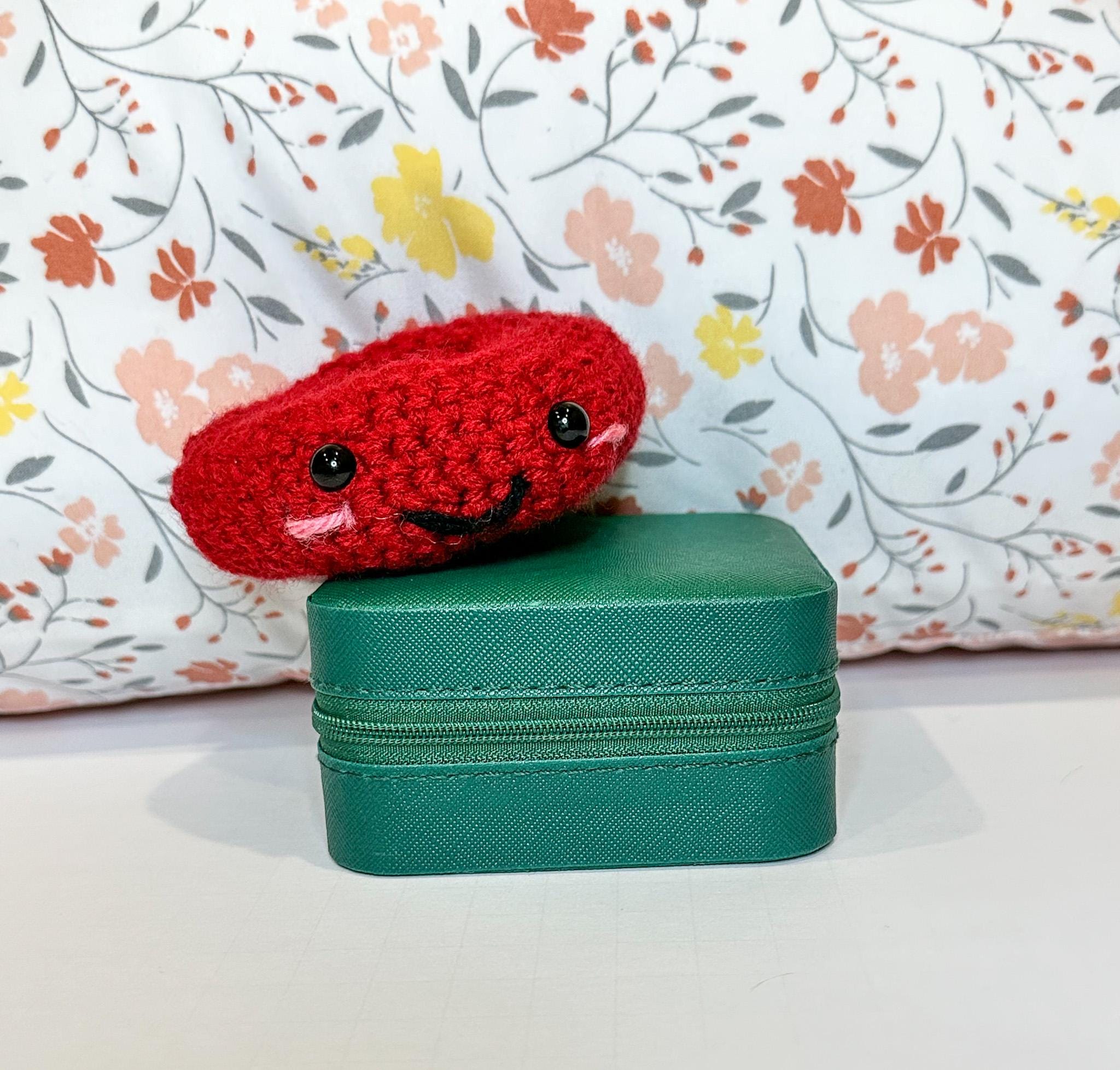 Crochet Red Blood Cell Plushie Made to Order, Crochet Red Blood Cell ...