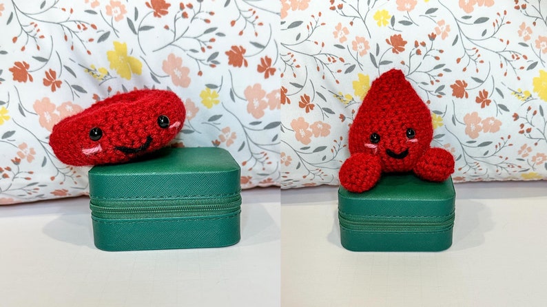 Crochet Red Blood Cell Plushie Made to Order, Crochet Red Blood Cell ...