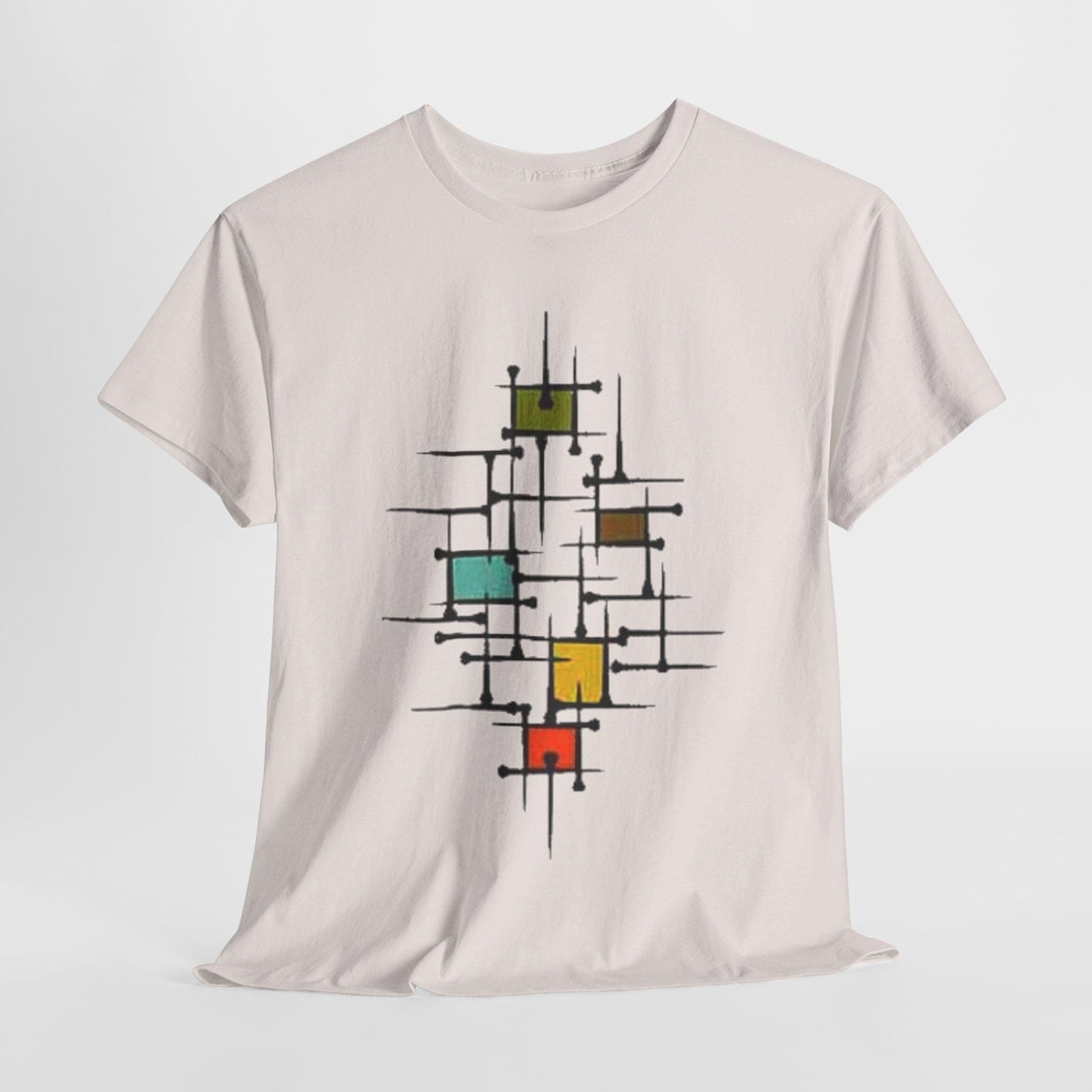 Contemporary Minimalist Design Shirt - Abstract Art Tee for Trendy ...