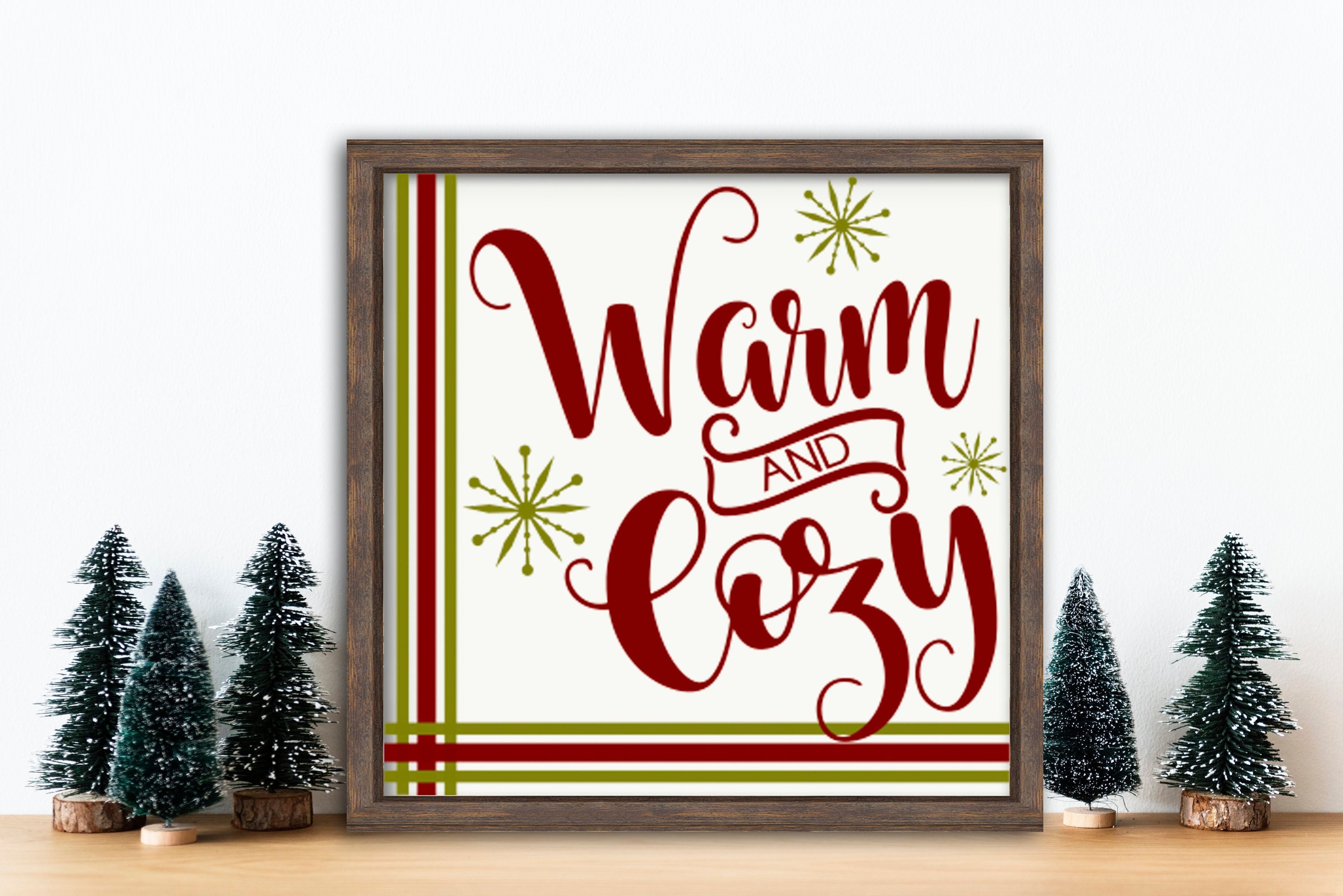 Warm and Cozy Christmas Decoration Winter Decor Modern | Etsy