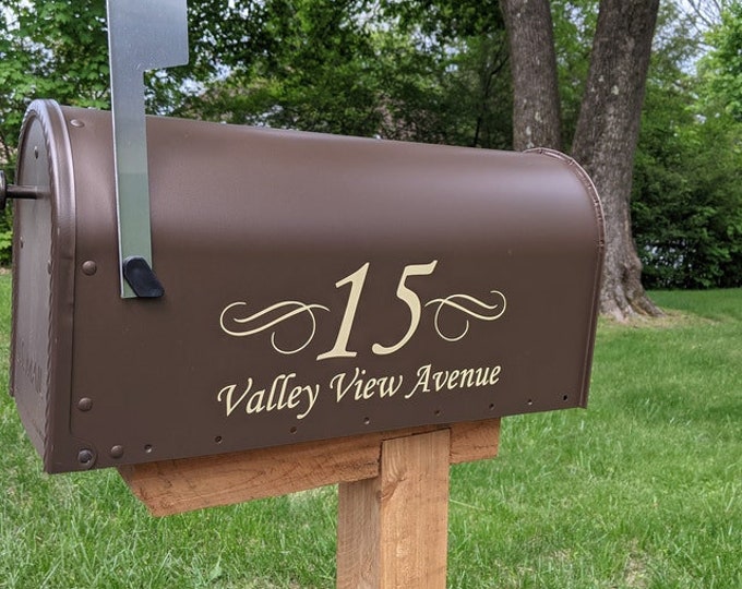 PRIORITY Custom Mailbox Address Vinyl Decal Stickers Mail Box Vinyl ...