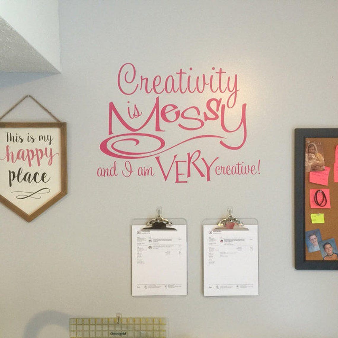 Wall Decal creativity is Messy Vinyl Decal for Art - Etsy Canada
