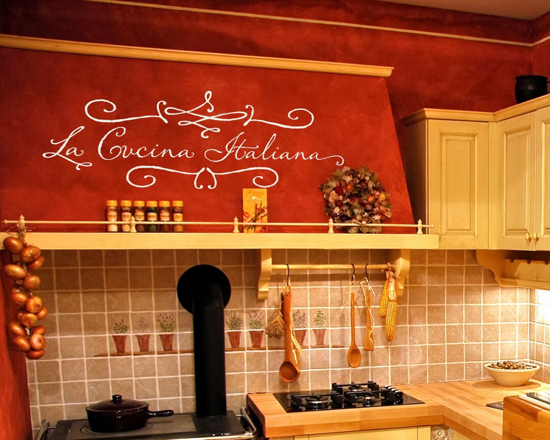 Kitchen Wall Decal la Cucina Italiana the Italian Kitchen Vinyl ...