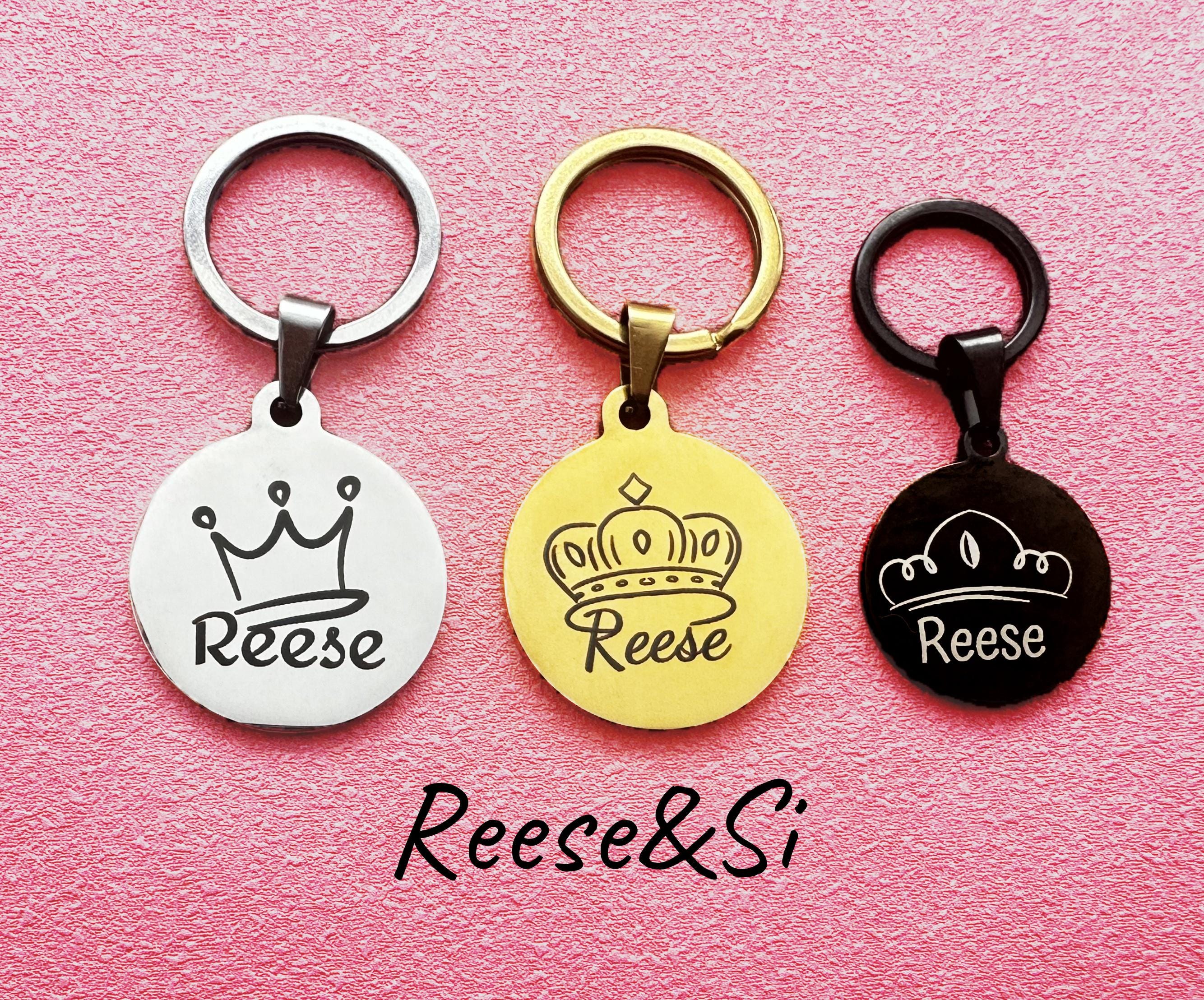 Personalized Pet Crown ID Tag, Princess Cat Tag, Prince Dog Tag ...