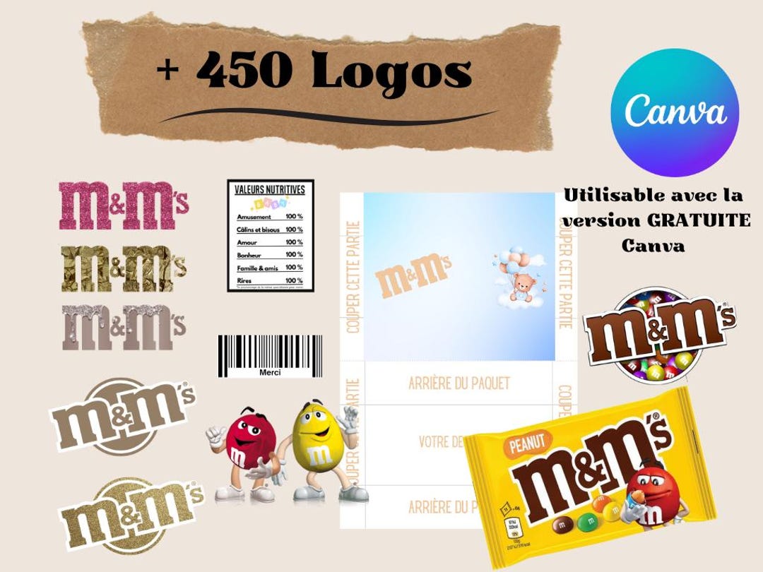Customizable M&m's Packaging - Etsy