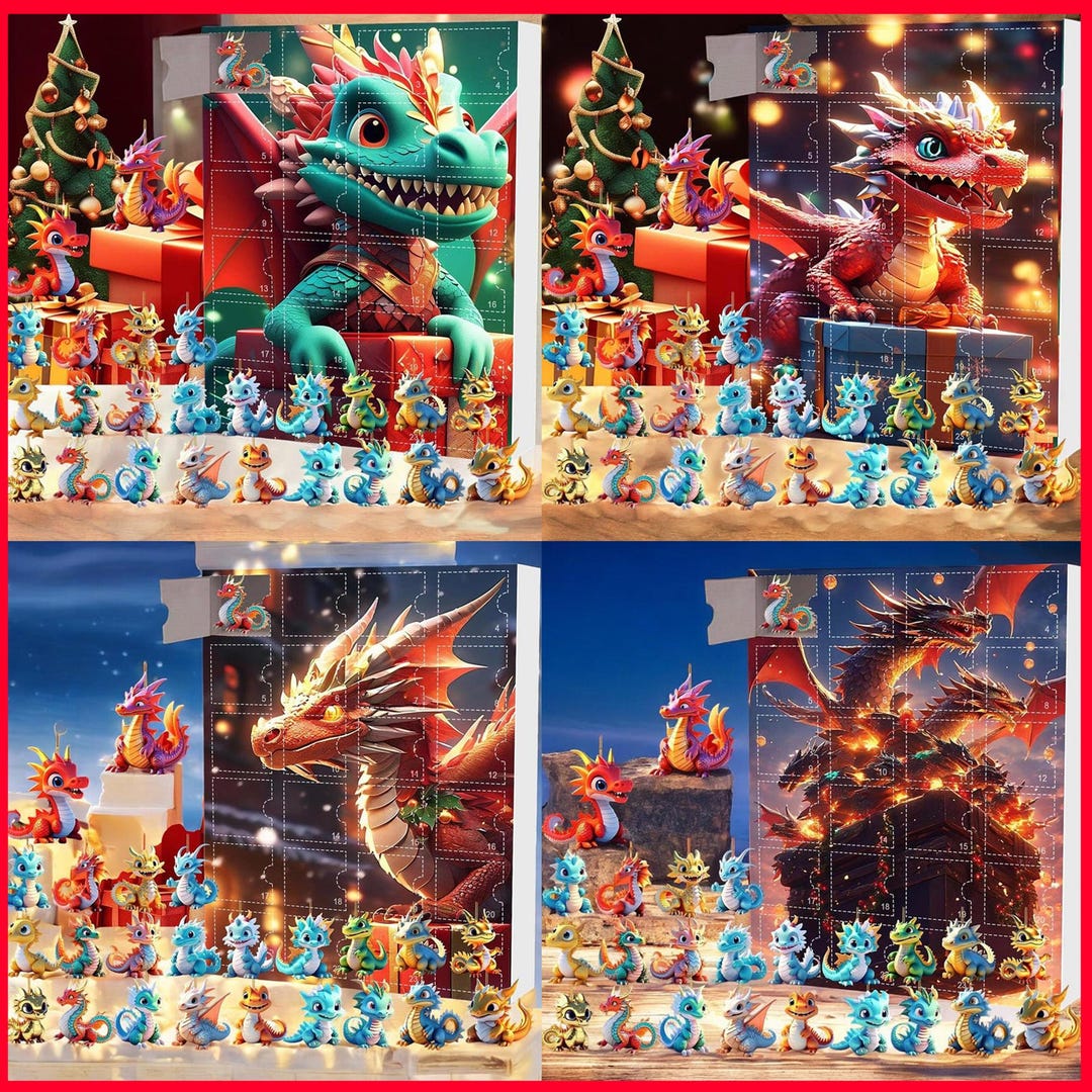 Dragon Advent Calendar / Christmas Advent Dragon Gift Blind Box - Etsy UK