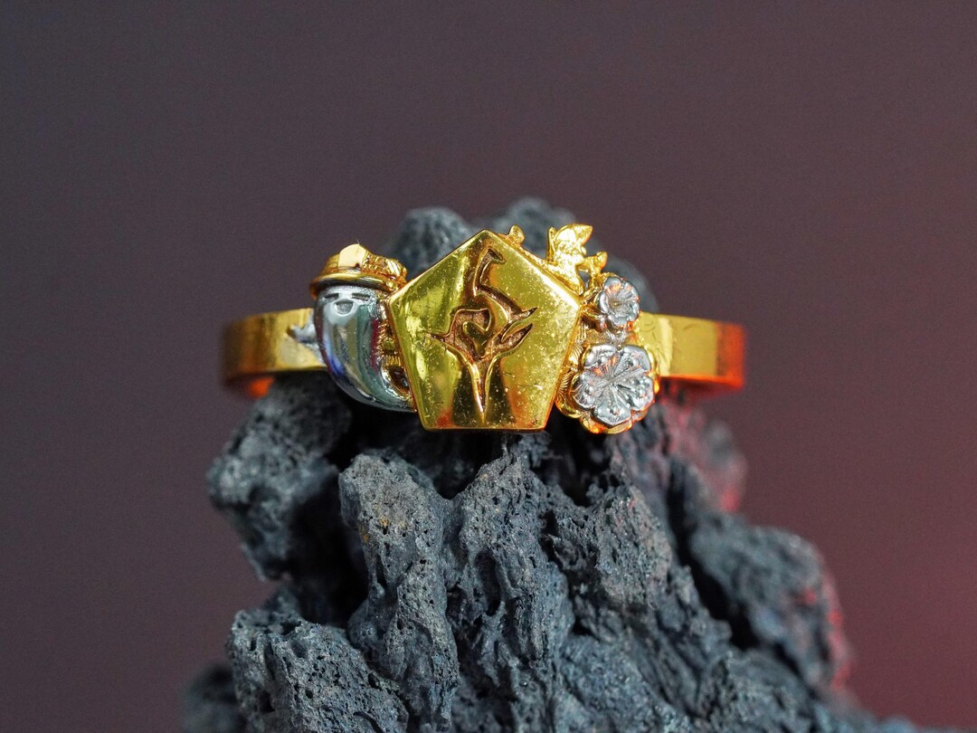 EXCLUSIVE Hu Tao Custom Ring, Genshin Impact Handmade Sterling Silver ...
