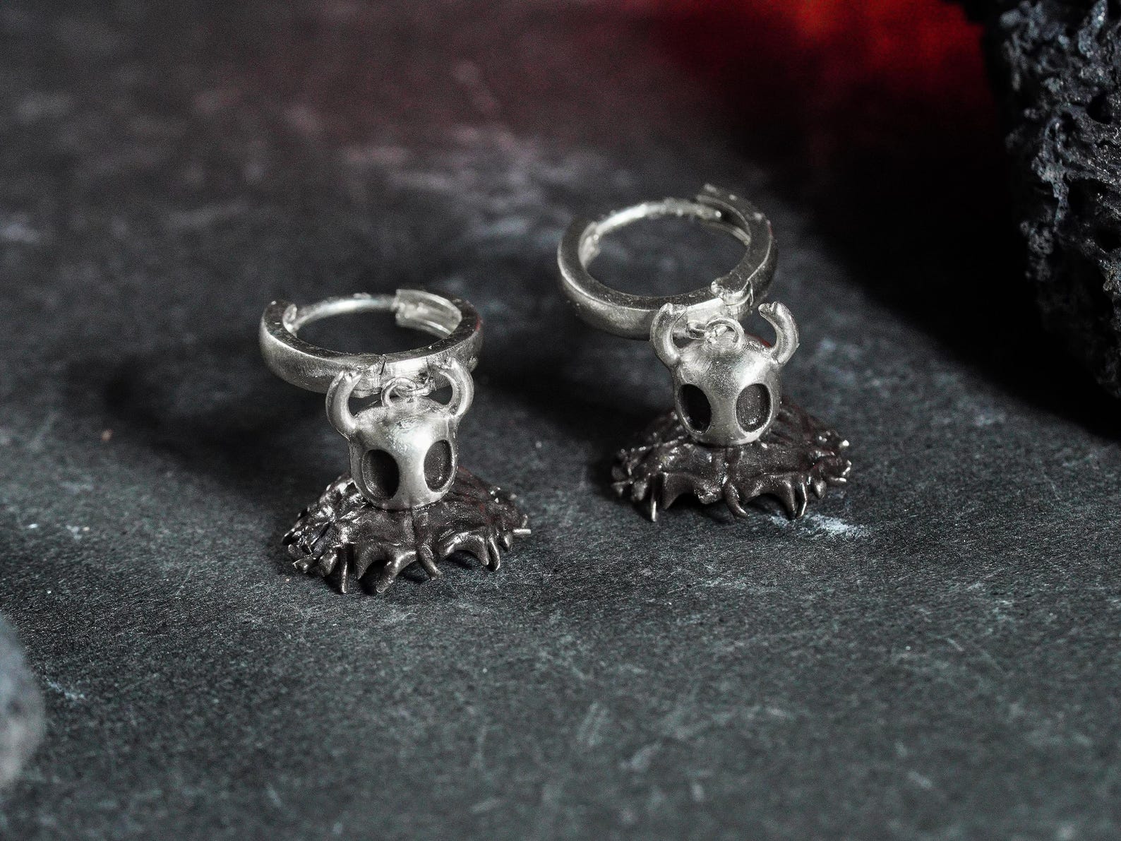 Ho.ll.ow K.ni.g.h.t Ring - Handcrafted Silver 950 - Fantasy Game ...