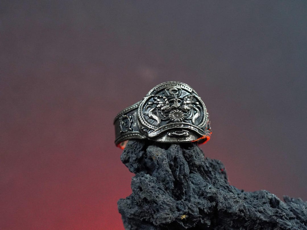 EXCLUSIVE Fanmade Final Fantasy VII Champion Belt Ring, Handmade Silver ...