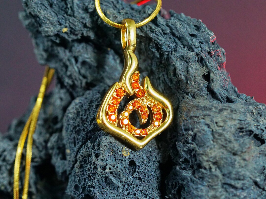 Exclusive Pyro - Custom Genshin Impact Visions Necklace, Handmade ...